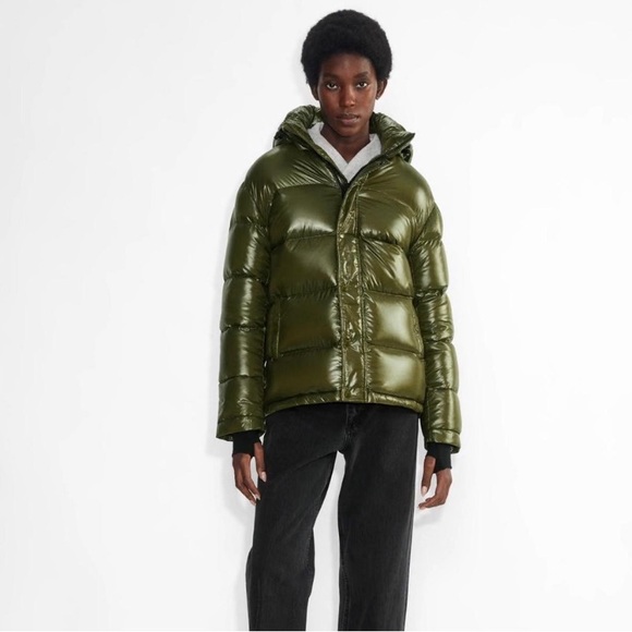 TNA | Jackets & Coats | Tna The Super Puffer Olive Green Jacket With ...